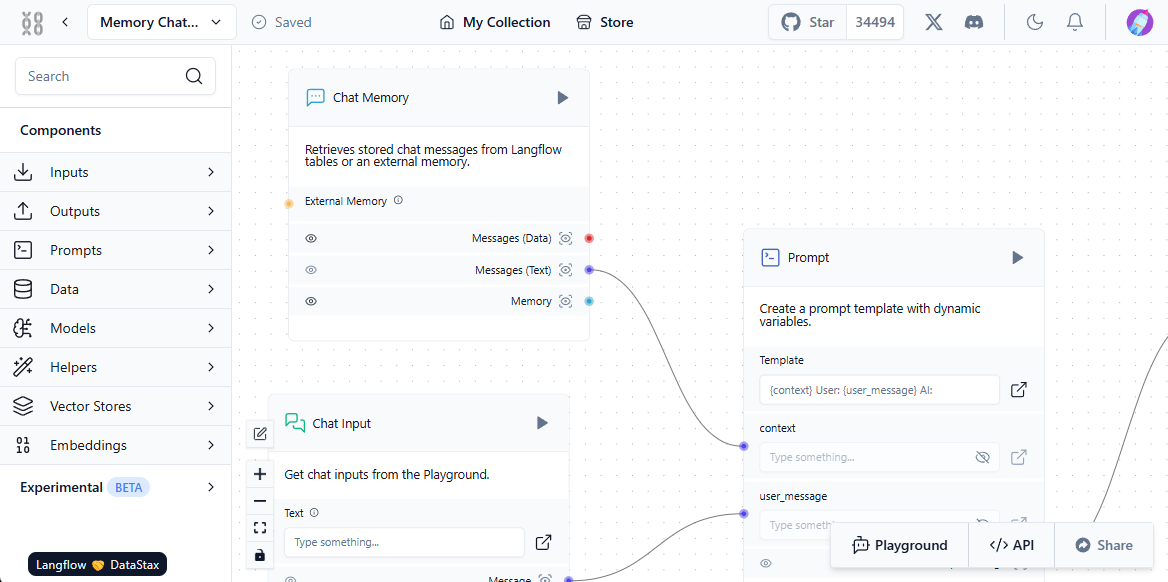 Low-code AI-app bouwer Langflow Low-code AI-app bouwer Langflow